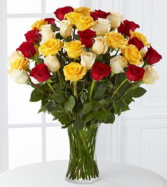 Joyful Luxury Rose Bouquet - 36 Stems of 24-inch Premium Long Stemmed ...